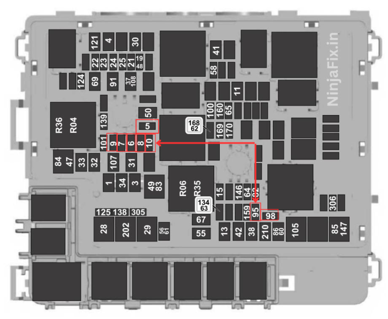 2022 Ford F-150 PCM Fuse and Relay Location