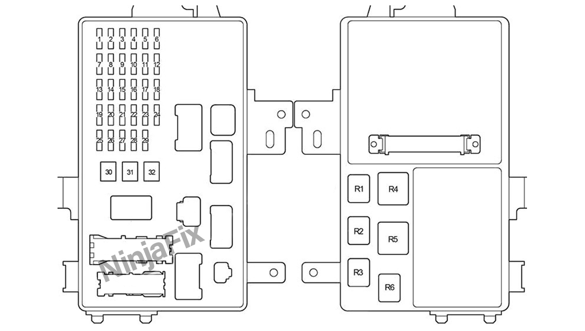 2005 Toyota Camry Fuse Box Diagram and Location - Ninja Fix